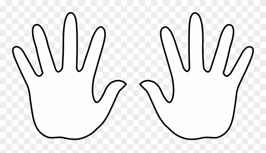 Download Left Hand Clipart - Colouring Pages Of Hand - Png Download ...