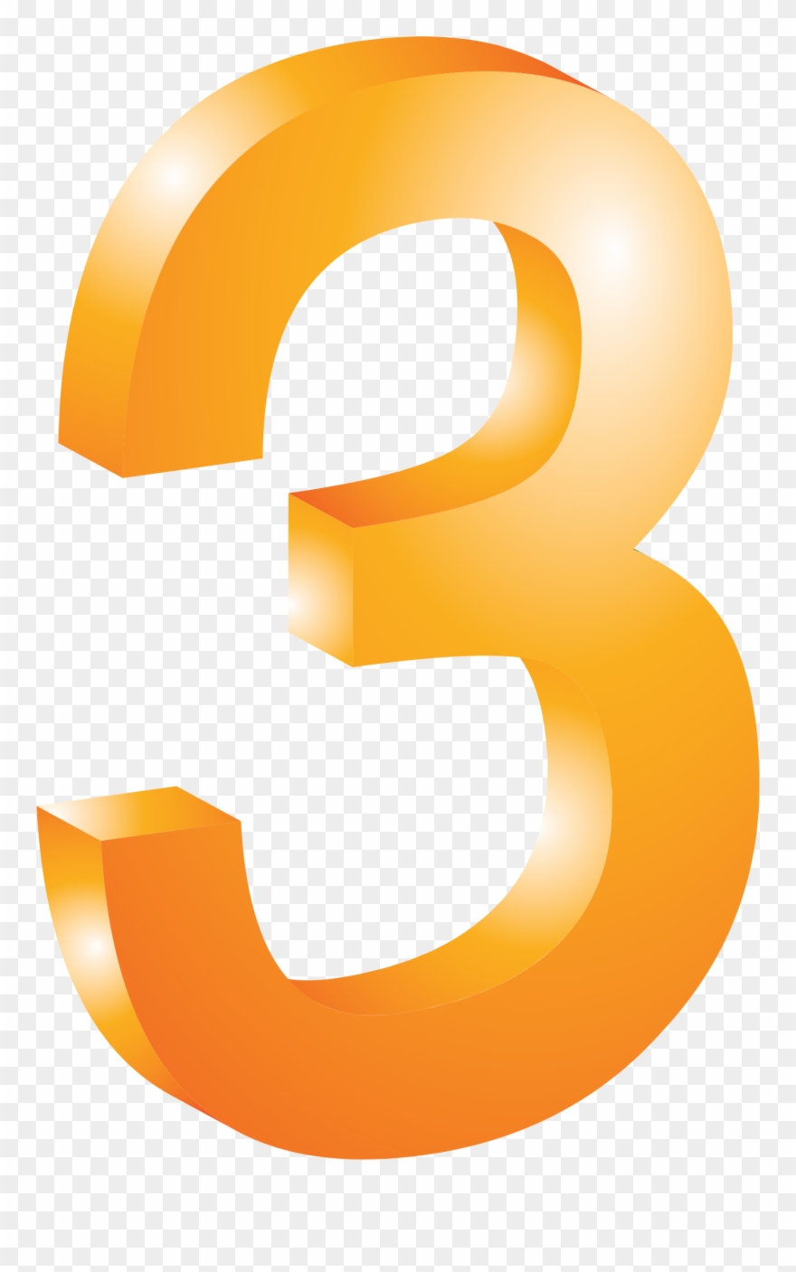 Computer Icons Numerical Digit Number Microsoft Office - Trois Clipart ...