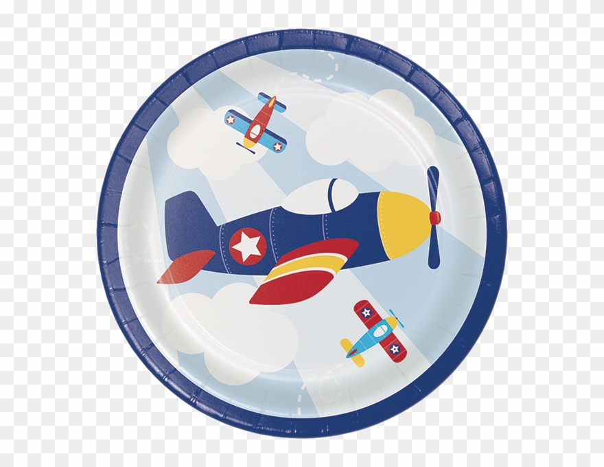 Airplane Flyer Dessert Plates - Purr-fect Party Party Plates Clipart ...