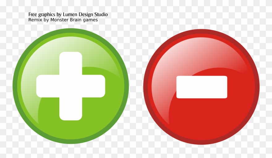 Big Image - Signo Más Y Menos Clipart (#714099) - PinClipart