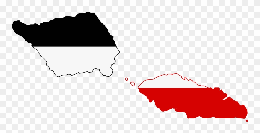 Flag Map Of German Samoa - German Samoa Flag Map Clipart (#732115 ...