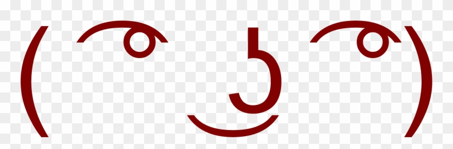 On Your Finger > - Lenny Face No Background Clipart (#738878) - PinClipart