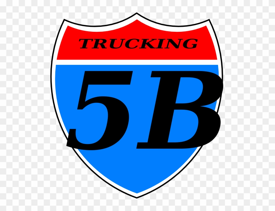 5b Trucking Clip Art - Road Sign Clipart Png Transparent Png (#744697 ...