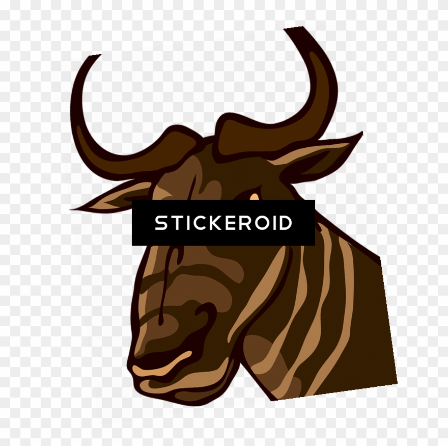 Gnu Гну - Angry Gnu Shower Curtain Clipart (#748561) - PinClipart