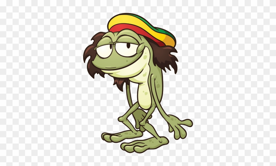 Jamaican Drawing Cartoon - Reggae Frog Clipart (#750308) - PinClipart