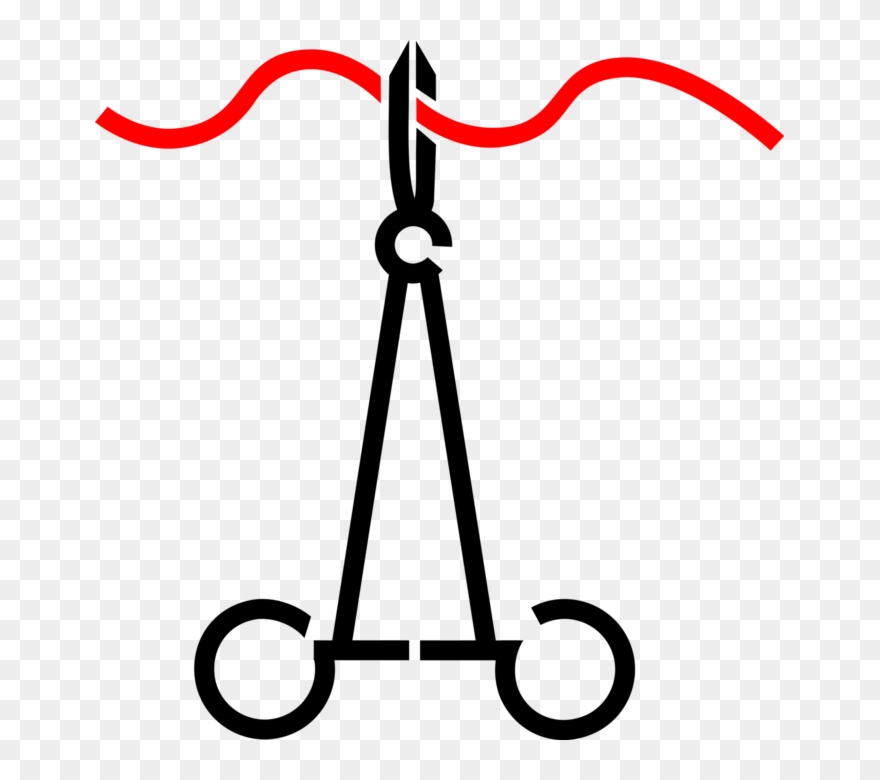 Vector Freeuse Library And Surgical Suture Vector Image - Suture ...