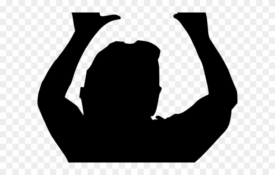 Shaow Clipart Scary Shadow - Raising Hands - Png Download (#764489 ...