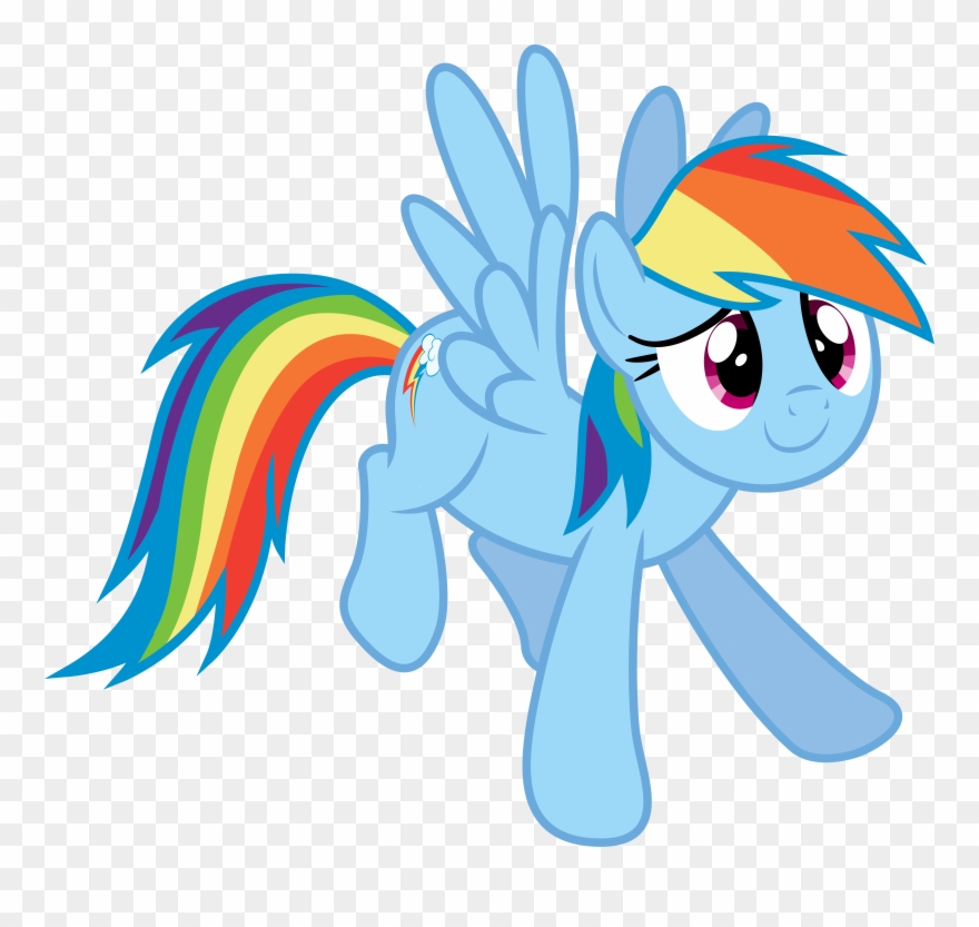 Download Svg Royalty Free Stock Public Domain Clip - Mlp Rainbow Dash ...