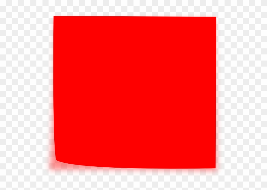 Red Post It Note Clipart (#782820) - PinClipart