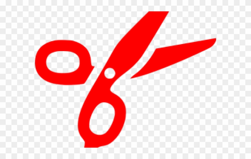 Scissor Clipart Red Scissors - Red Barber Scissors Transparent - Png ...