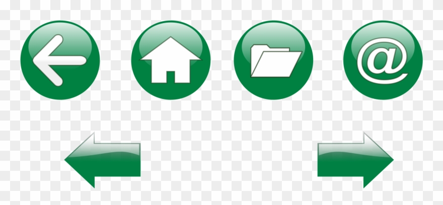 Download Next Button Clipart Green - Navigation Button Icon Png ...