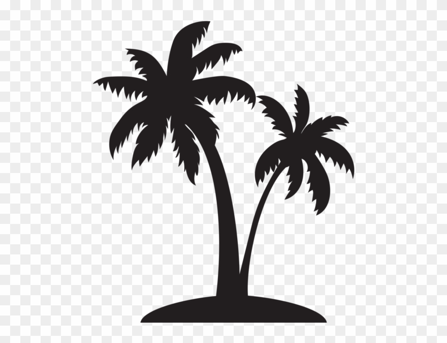 Download Single Palm Tree Silhouette Clip Art Png Download 792604