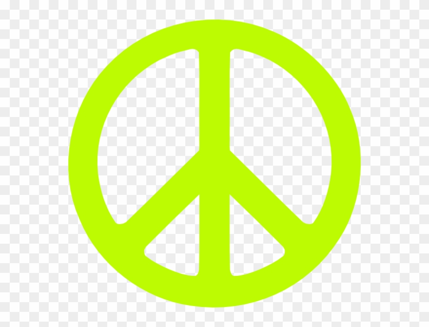 Download Neon Clipart Peace Sign - Green Peace Sign - Png Download ...