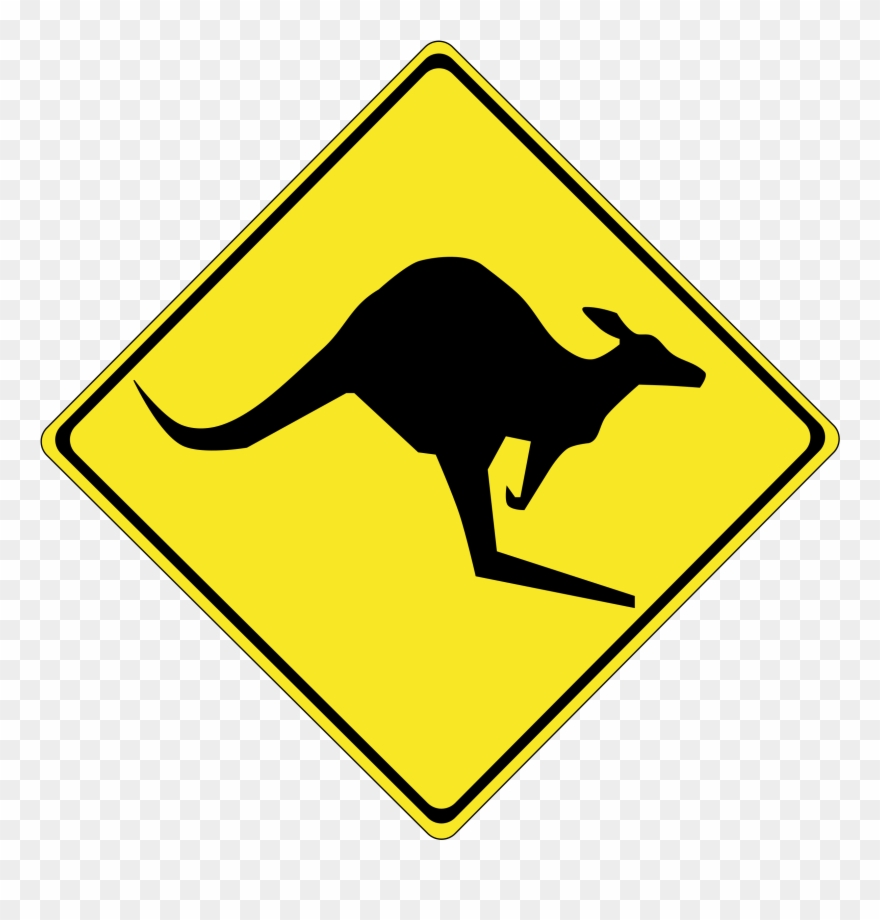 Big Image - Kangaroo Sign Clipart (#797184) - PinClipart