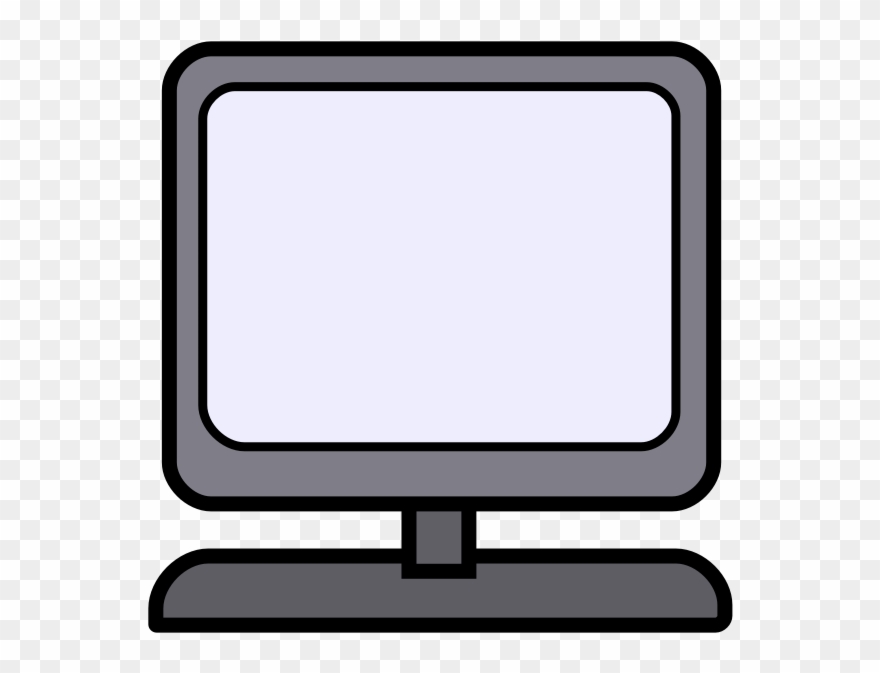 Screen Clipart Computer Part - Cartoon Computer Screen - Png Download ...