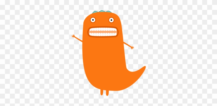Big Image - Orange Monster Clip Art - Png Download (#82455) - PinClipart