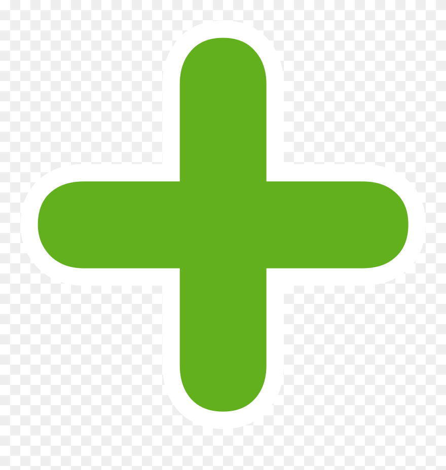 Download Medium Image - Green Plus Sign Clipart (#84831) - PinClipart