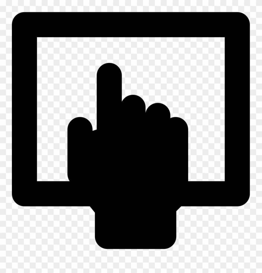 Download Touch Screen Symbol In A Circle Comments - Touch Screen Icon ...