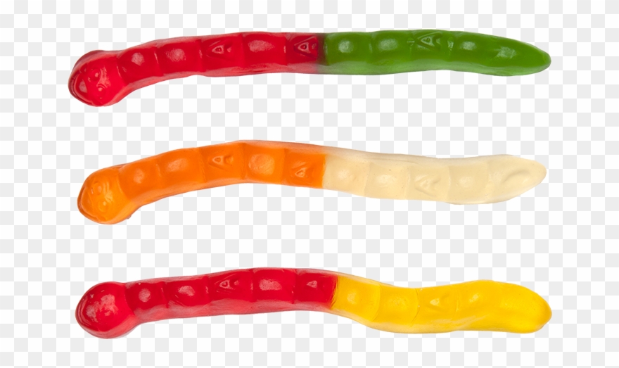 Worm Clipart Gummy Worm - Gummy Worms Transparent Background - Png ...