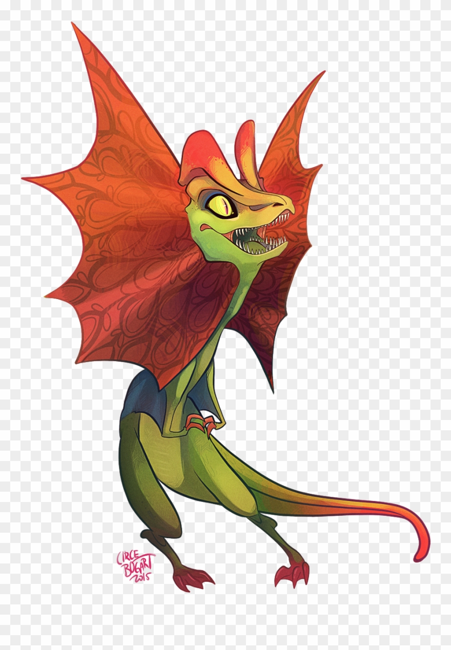 Jurassic Park Clipart Carnage - Jurassic Park Dilophosaurus Fan Art ...