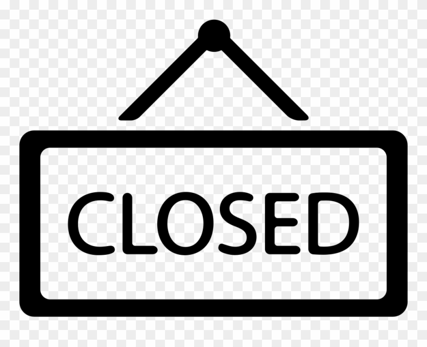 Clipart Closed Sign - Closed Icon - Png Download (#857047) - PinClipart