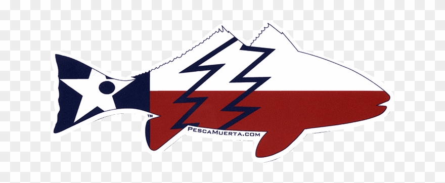 Pesca Muerta Texas Redfish Decal - Decal Clipart (#859109) - PinClipart