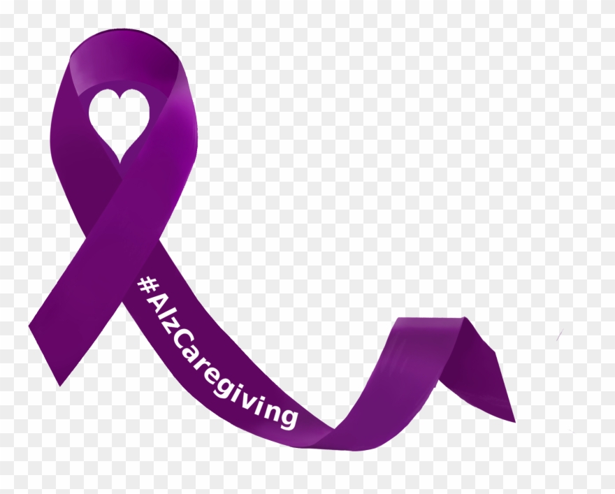 Ribbon - Alzheimer's Ribbon Clipart (#861733) - PinClipart