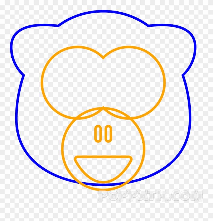 Download Draw Two Smushed Together Circles For The Eyes, A Another ...