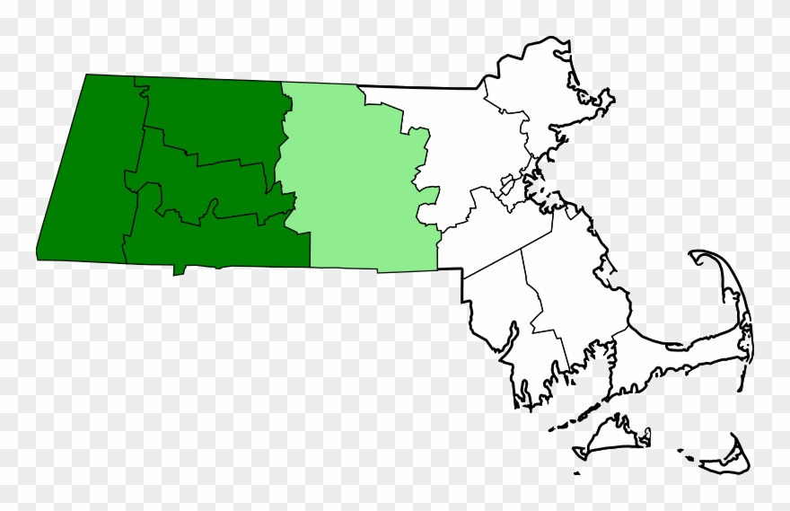 Map Of Massachusetts Highlighting Western Counties - Boston ...