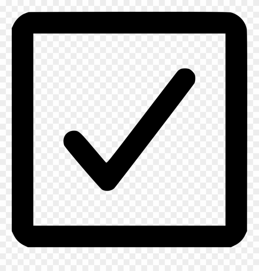 Download Box With Tick Clipart Checkbox Check Mark Computer Tick In A 