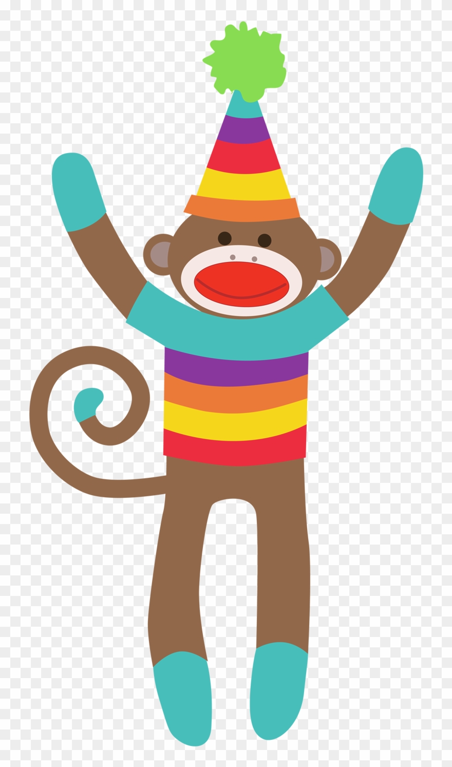 Download Sock Monkey Clipart Free Download Clip Art On - Colorful Sock ...