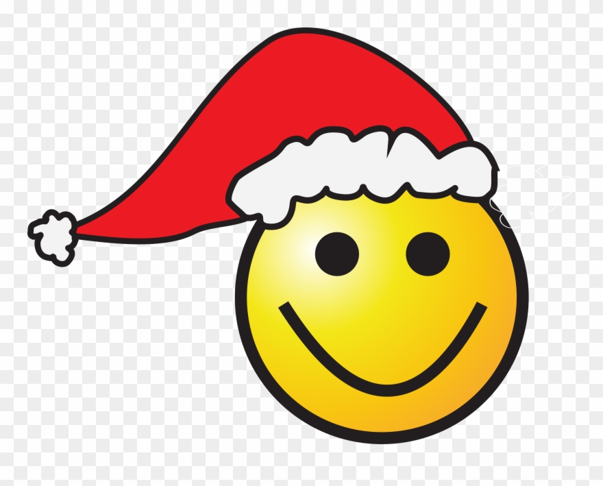 Clip Art Christmas Smiley Emoticon Christmas Day - Santa Smiley Face ...