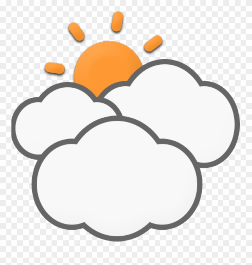 Mostly Cloudy - Cloud Clipart (#98303) - PinClipart