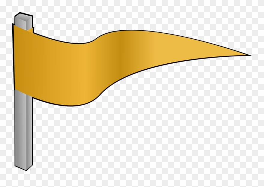 Download Flaglet Clipart Pennon Flag Clip Art Flag - Gold Flag Png ...