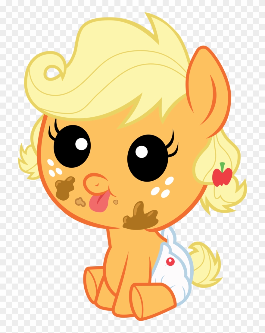 Pilot231, Babyjack, Cute, Diaper, Dirty, Foal, - Mlp Baby Applejack ...