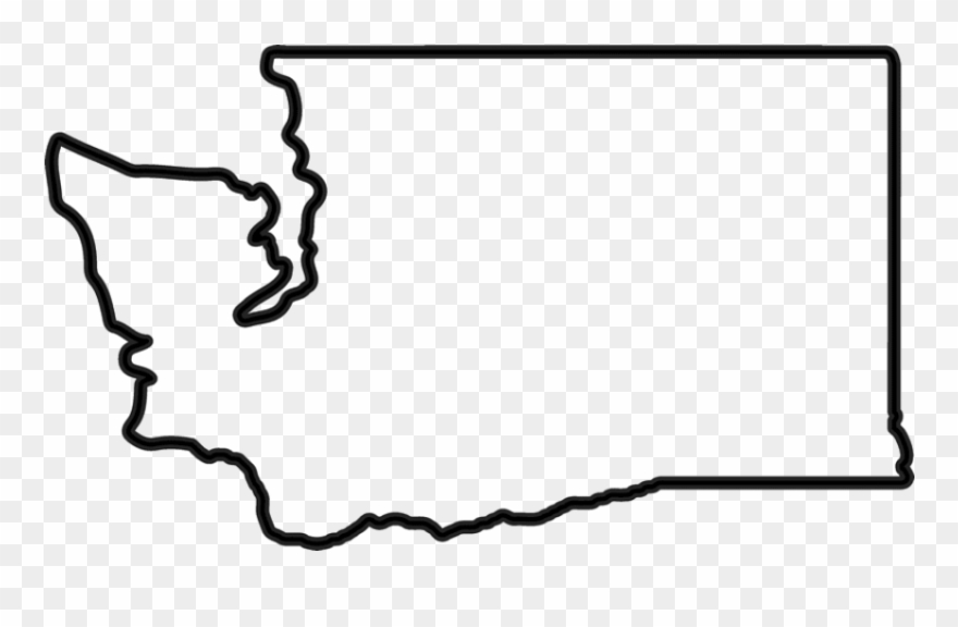 Washington Outline Rubber Stamp State Rubber Stamps - Washington State ...