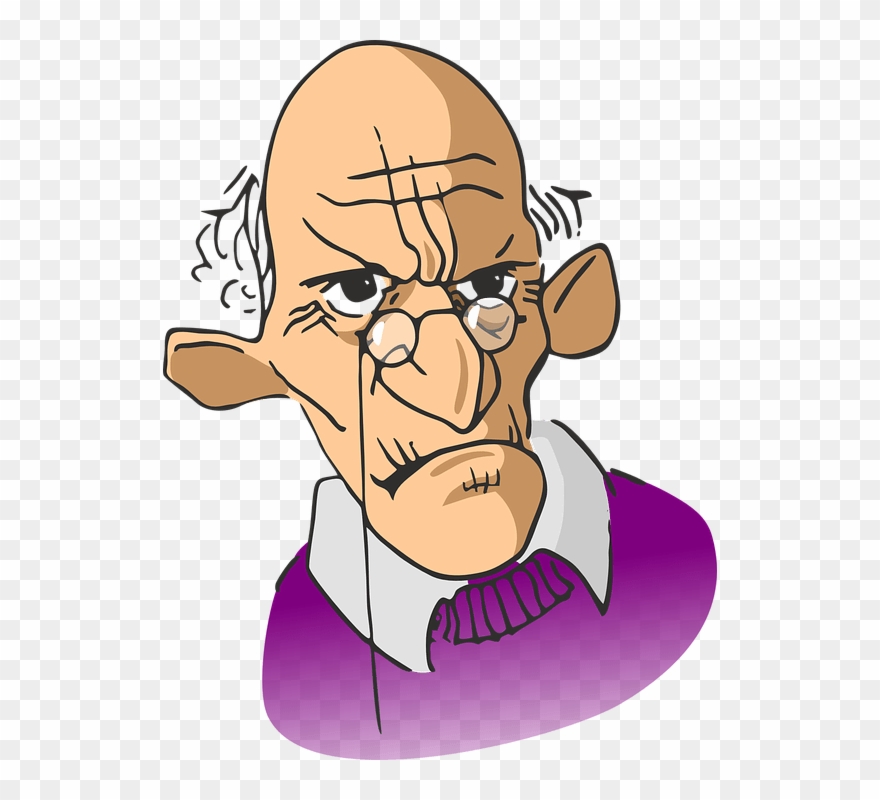 Download Old Grumpy Man Cartoon Clipart (#933723) - PinClipart