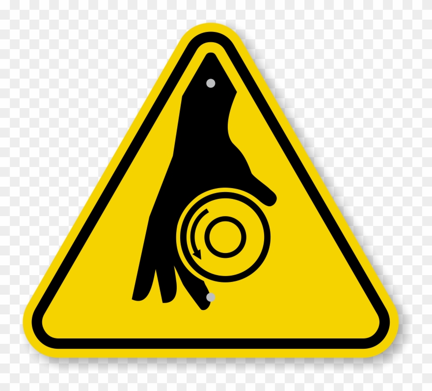 Iso Rotating Shaft Warning Sign Symbol - Warning Rotating Clipart ...