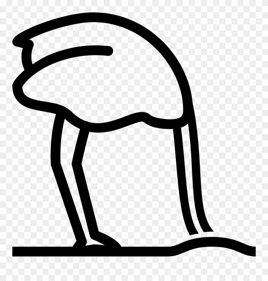 Ostrich Head In Sand Icon - Head In Sand Icon Clipart (#937969 ...