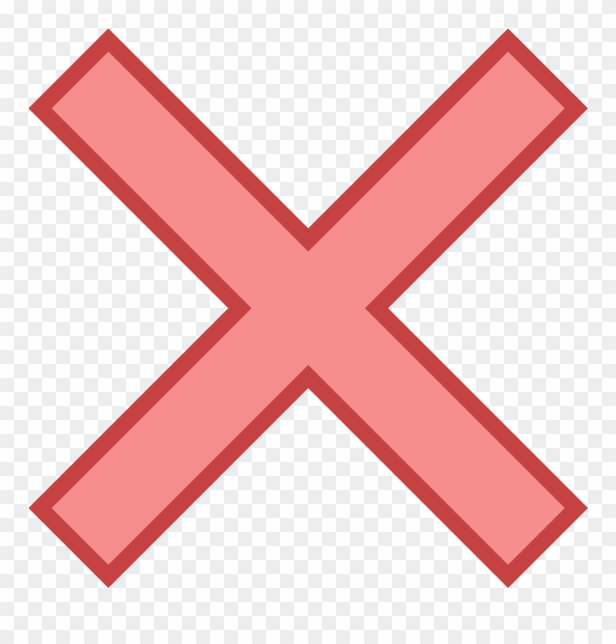 X Shape Png - Delete Transparent Clipart (#947391) - PinClipart