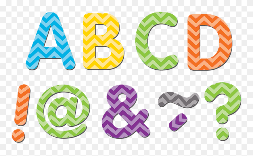 Download Tcr77187 Chevron Classic 2" Magnetic Letters Image - Teacher ...