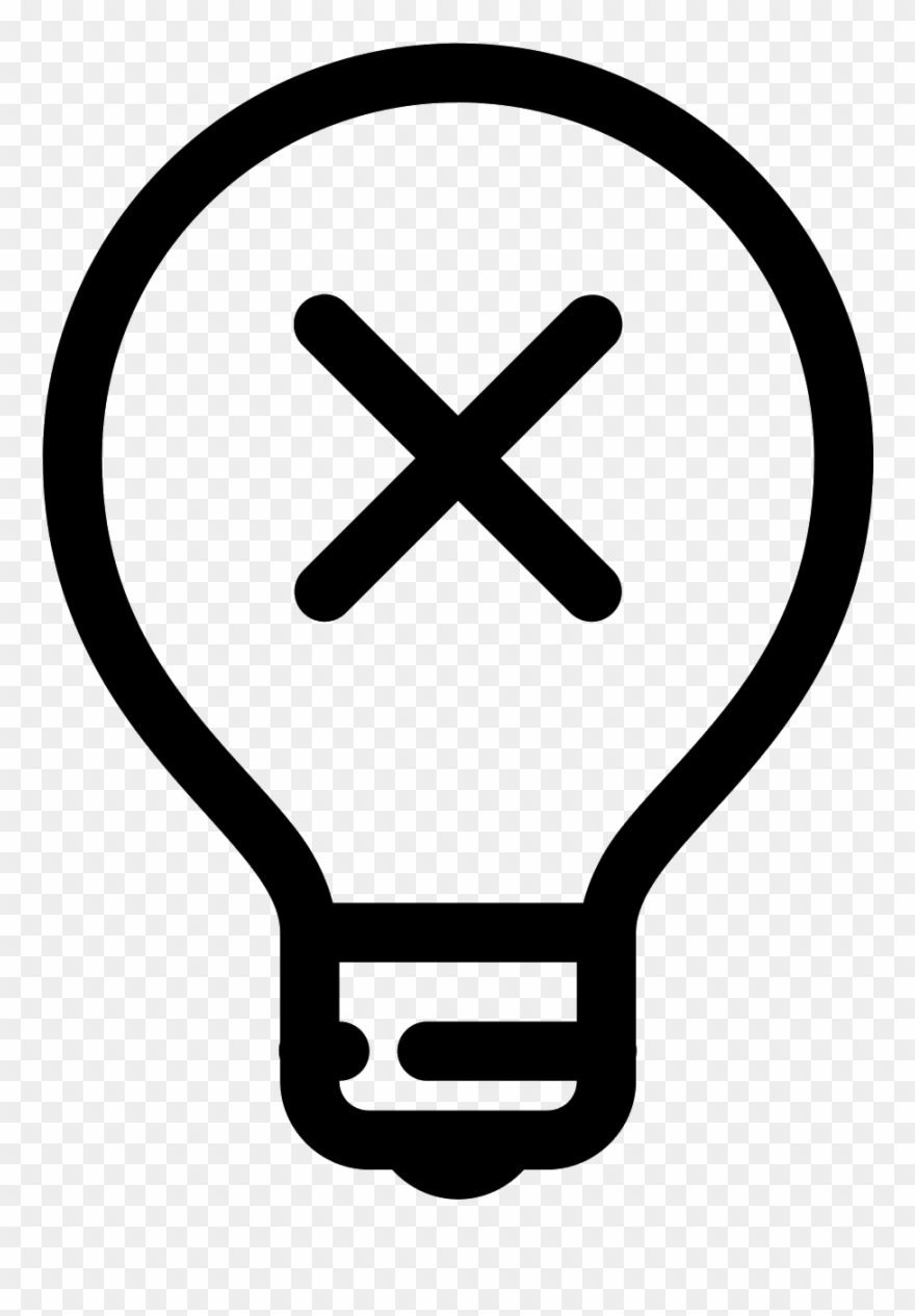 Light Off Icon - Cross Forbidden Clipart (#957514) - PinClipart