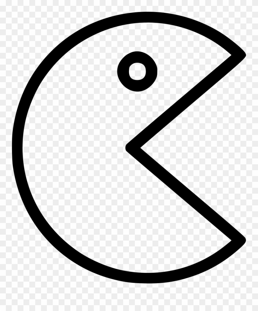 Download Drawing Pacman Svg Library Library - Pac Man Black And White ...