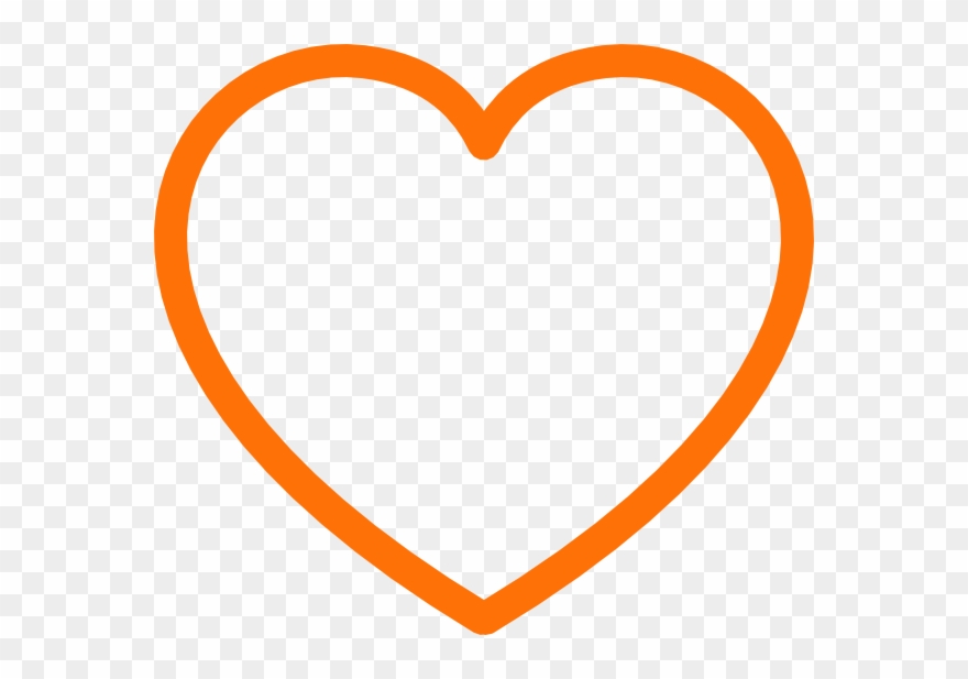 Orange Heart Icon Png Clipart (#974653) - PinClipart
