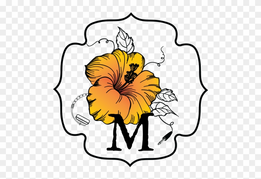 Monse Logo Clear Color Slider - Hibiscus Clipart (#980817) - PinClipart