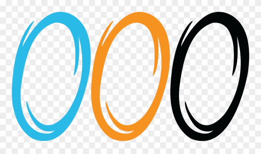 Portal Iconography - Portal 2 Portals Transparent Clipart (#982000 ...