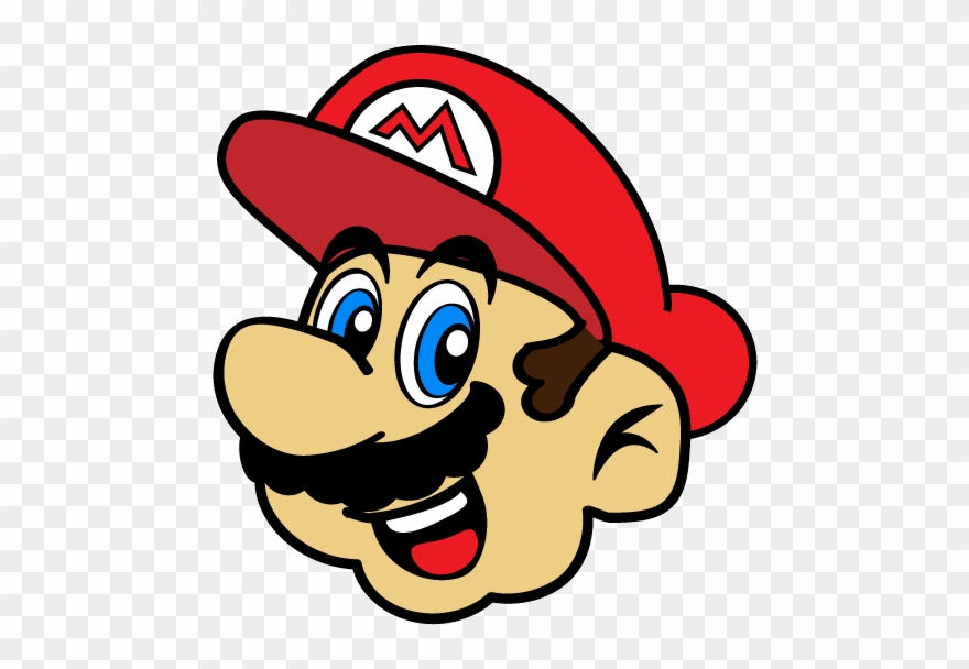 Download Mario Clipart Face - Cara De Mario Bros - Png Download ...
